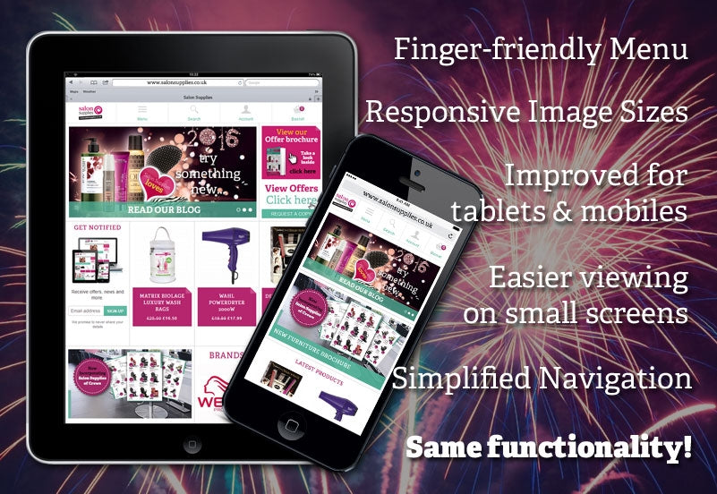 Our Mobile & Tablet-friendly Website – Salon Supplies