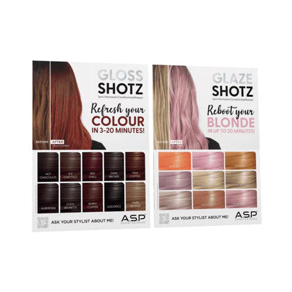 ASP Gloss & Glaze Shotz Shade Chart – Salon Supplies