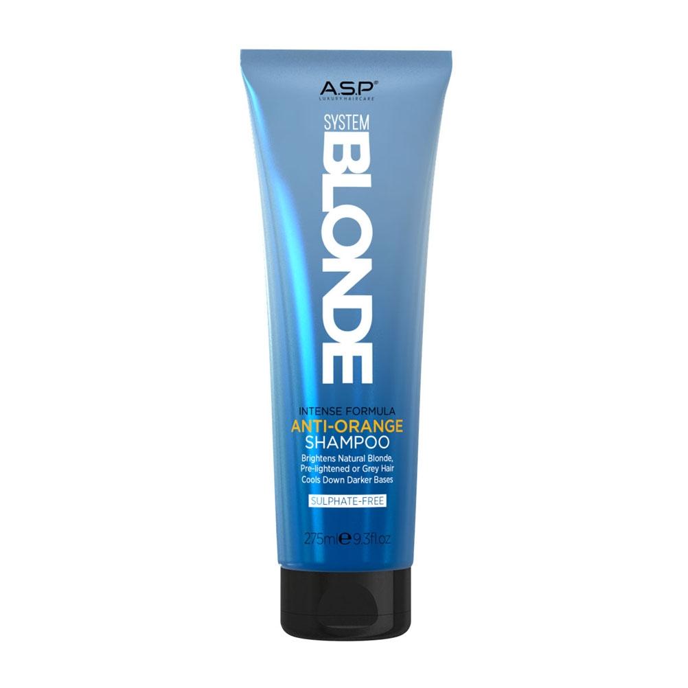 ASP System Blonde Anti Orange - Blue Shampoo 275ml – Salon Supplies