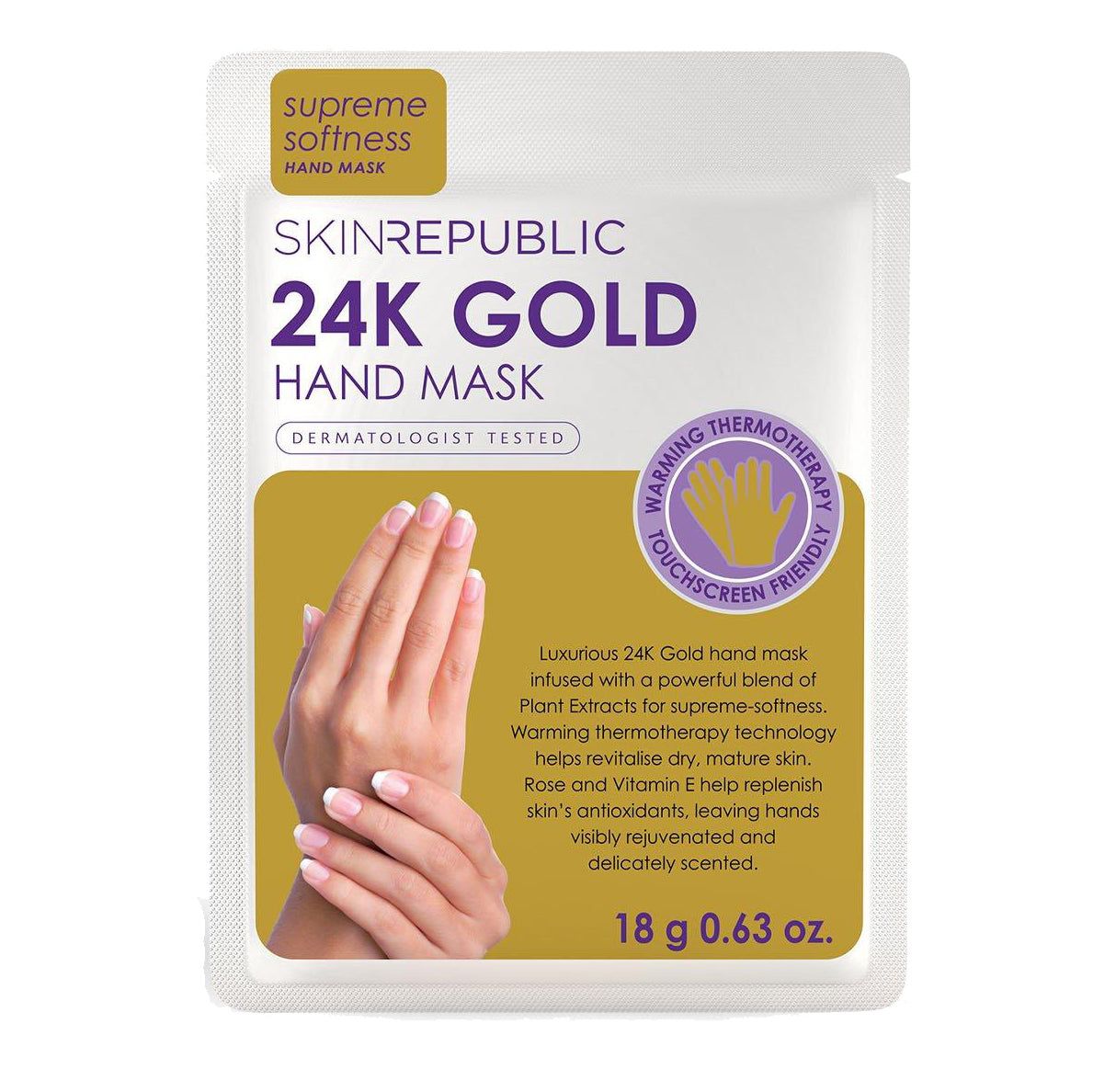 Skin Republic 24K Gold Foil Hand Mask – Salon Supplies