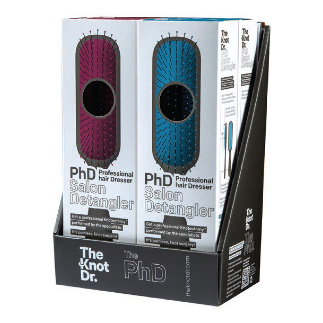 Knot Dr The PhD Salon Detangler Brush Counter Display Box of 4 – Salon ...